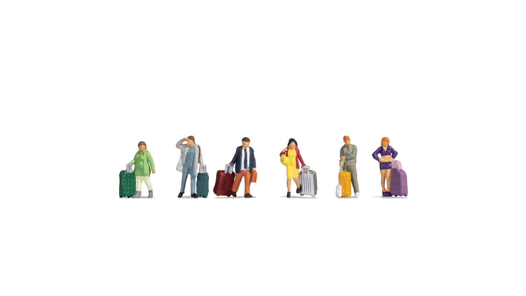 Passengers Miniature Figures Modeling Noch Noch